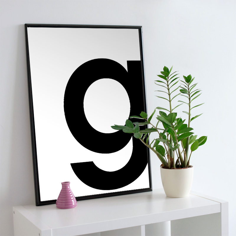 Poster lettre G - Kusthome Shop